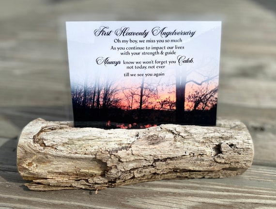 Angelversary Card for Memorial Sites and Gardens - Etsy