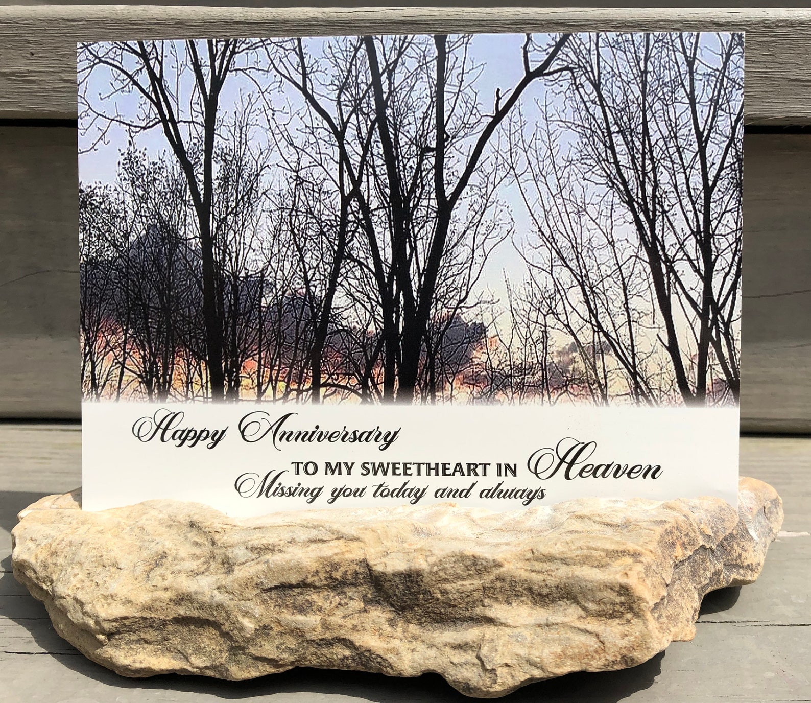 Angelversary Card for Loss of Loved One in Heaven for - Etsy