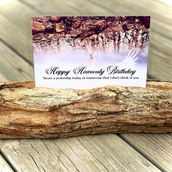 Happy Birthday in Heaven Card Husband - Etsy
