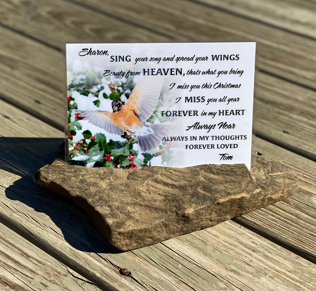 Christmas in Heaven Waterproof Card Beautiful Accent for Cemetery or ...