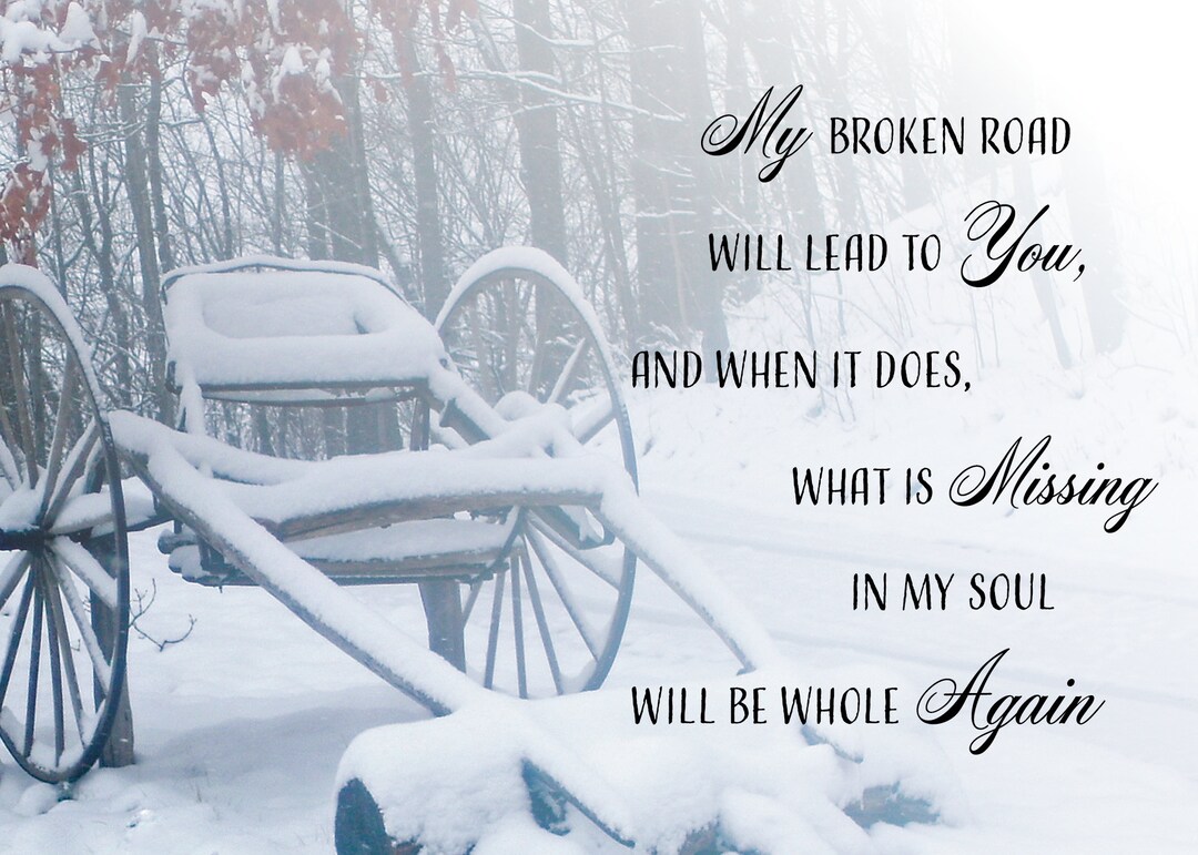 Winter Custom Cemetery or Memorial Site Card - Etsy