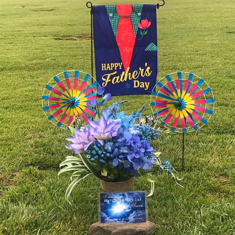 Waterproof Memorial Site Card Beautiful Cemetery or Garden | Etsy