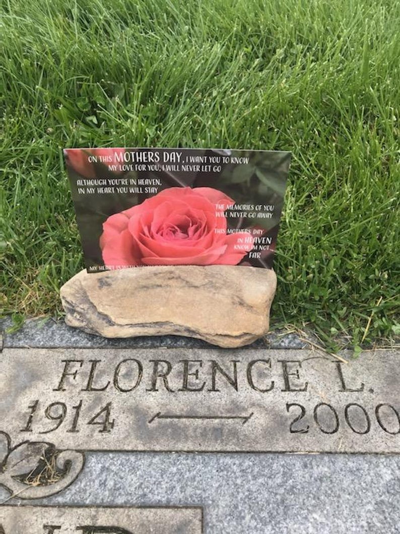 Custom Waterproof Memorial Card: Cemetery & Garden Grave Decoration - Etsy