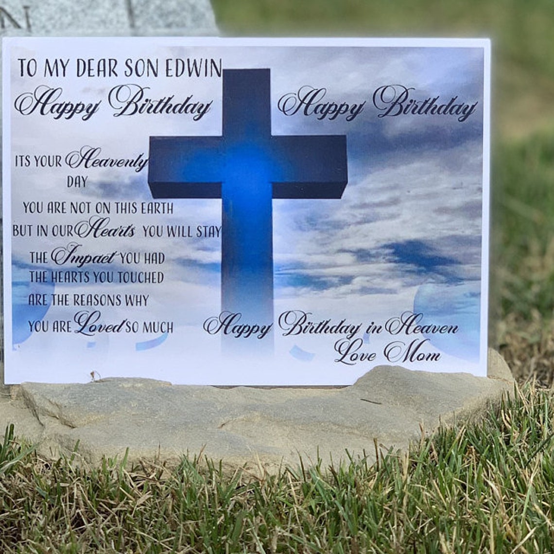 Heavenly Angelversary Birthday or just because waterproof | Etsy