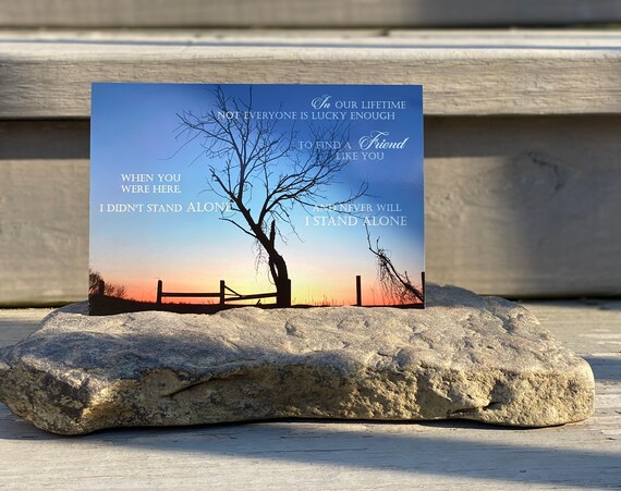 Friend in Heaven Custom Unique Card for Any Memorial Site | Etsy