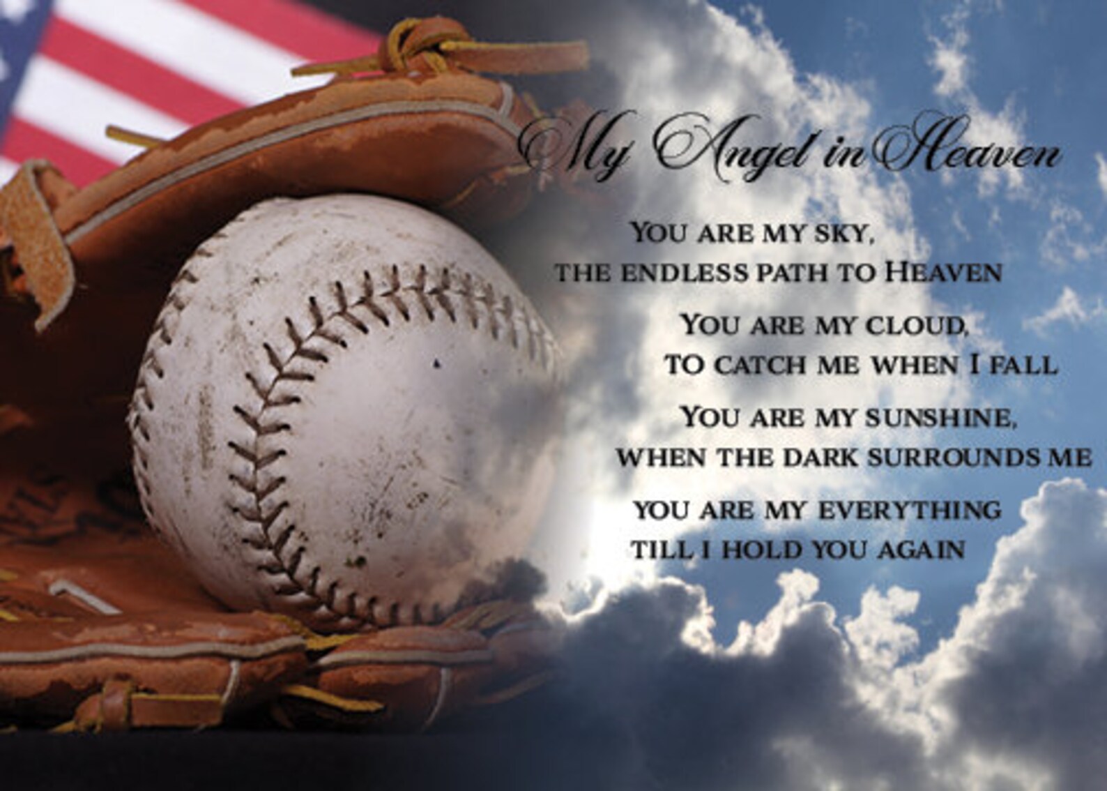 Custom Baseball Memorial Card – Waterproof Gravesite or Garden Tribute ...