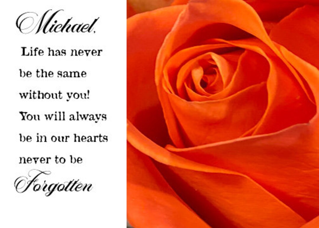 Beautiful Waterproof Memorial Site Card! Unique for Cemeteries and ...