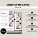 Editable UGC Rate Card - Template - Beige and Black Minimalistic ...