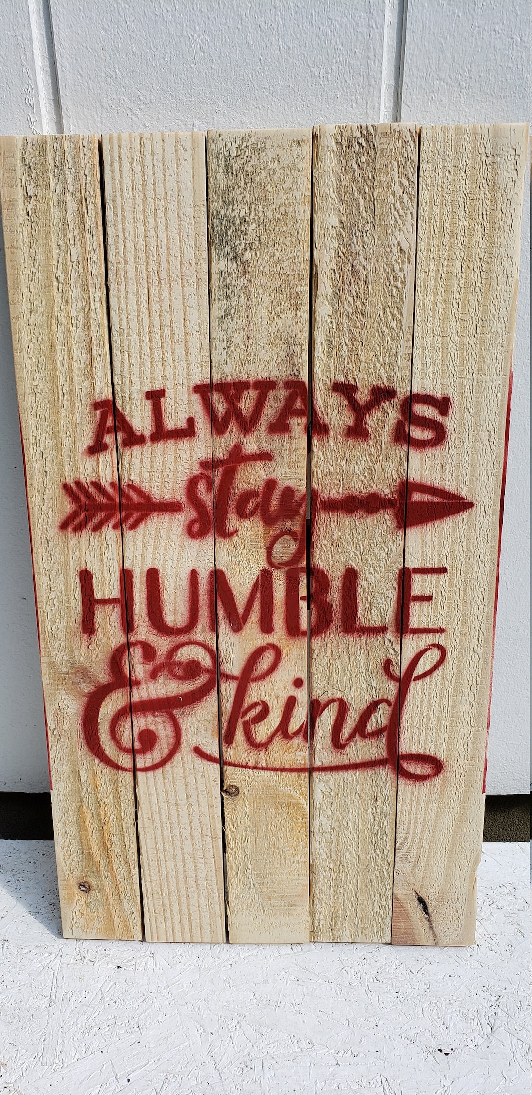 Humble & Kind Hand Painted Pallet - Etsy