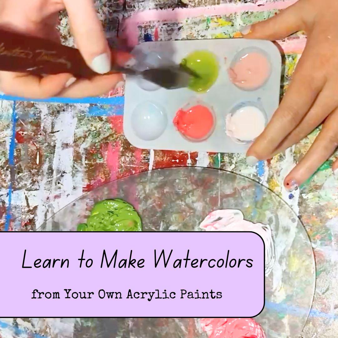Acrylic/watercolor Painting Class for Beginners | Learn to Paint With ...