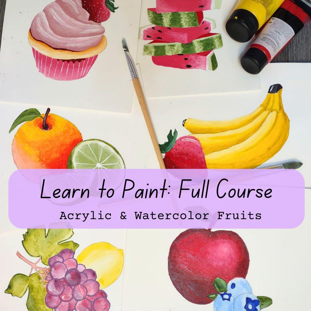 Fruit Painting Course for Beginners | Learn to Paint With Videos ...