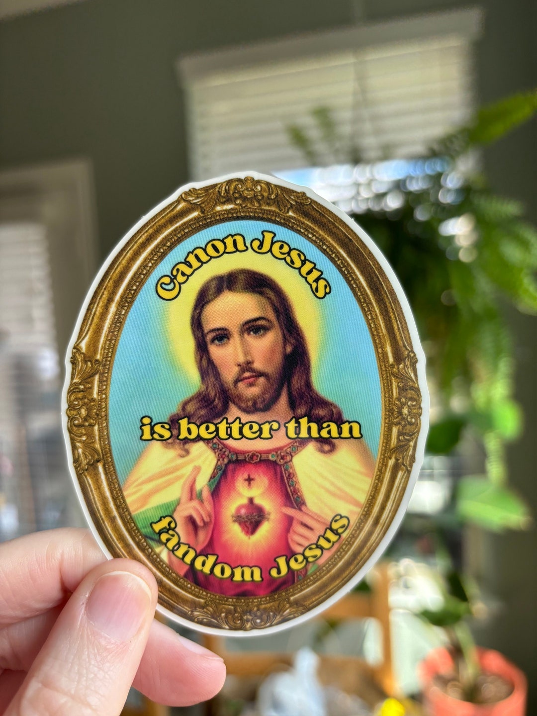 Canon Jesus Sticker - Etsy