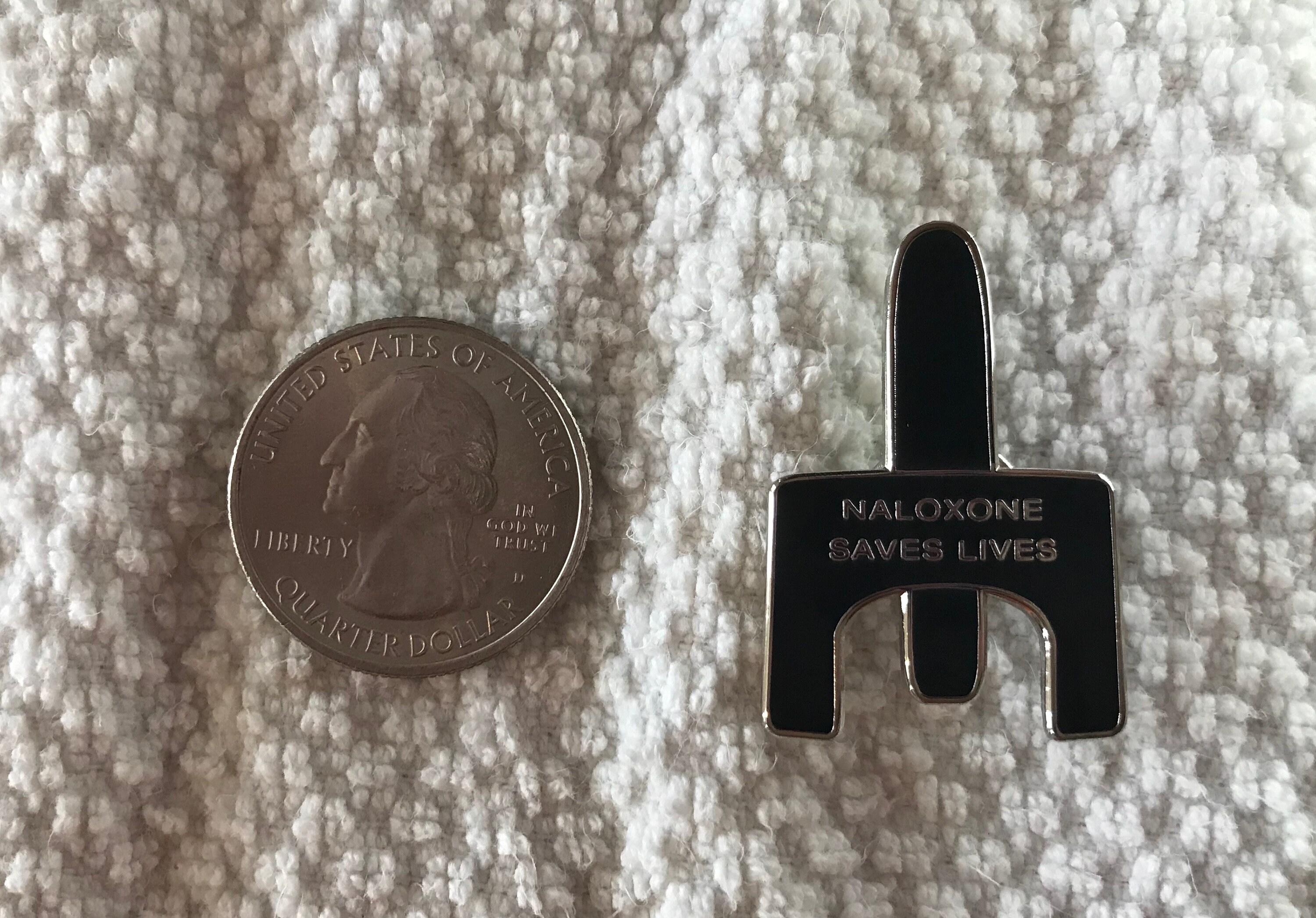 Black Cloisonne Naloxone Pin - Etsy