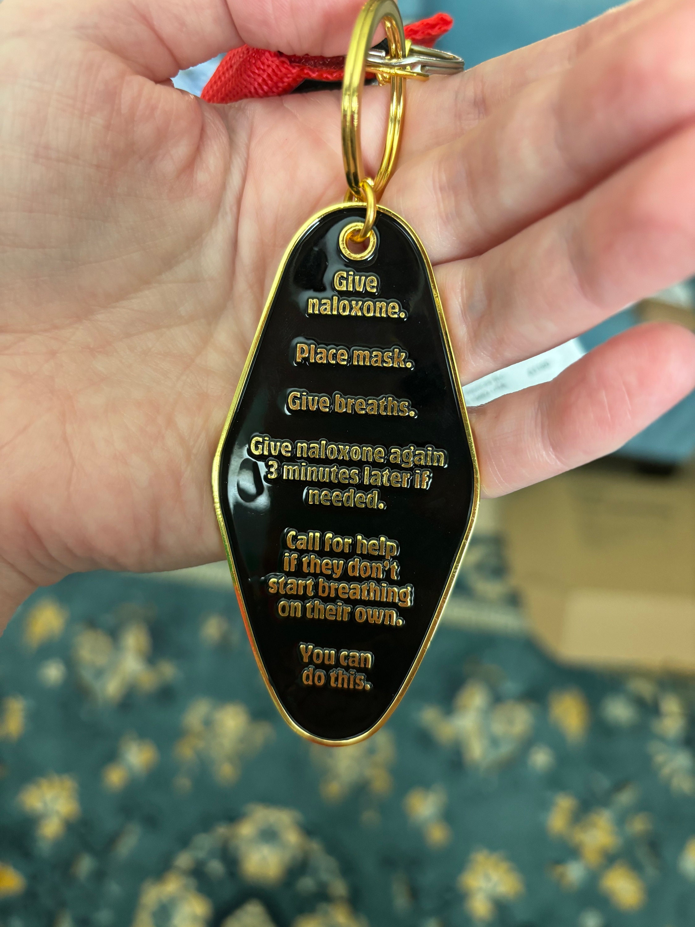 Overdose Rescue Keychain - Etsy