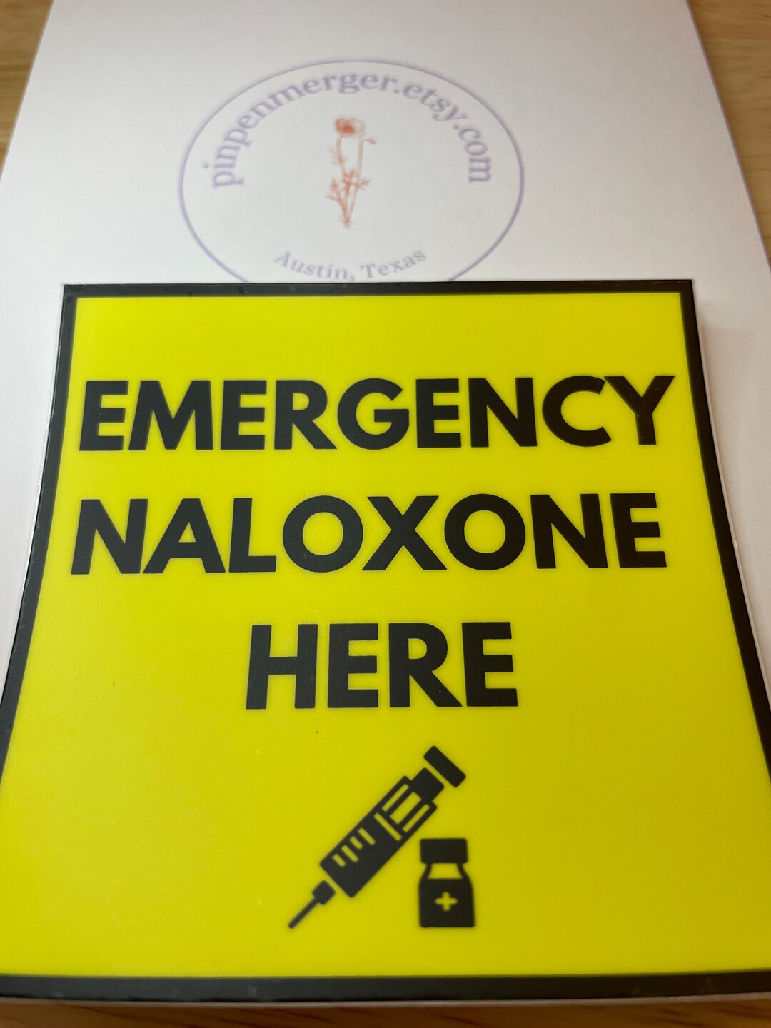Emergency Naloxone Here Sticker - Etsy