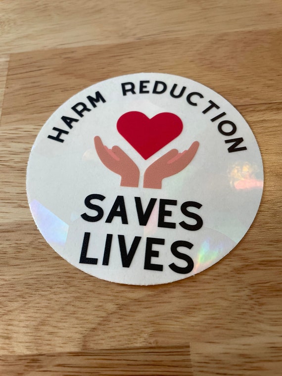 Harm Reduction Saves Lives Suncatcher Window Decal - Etsy