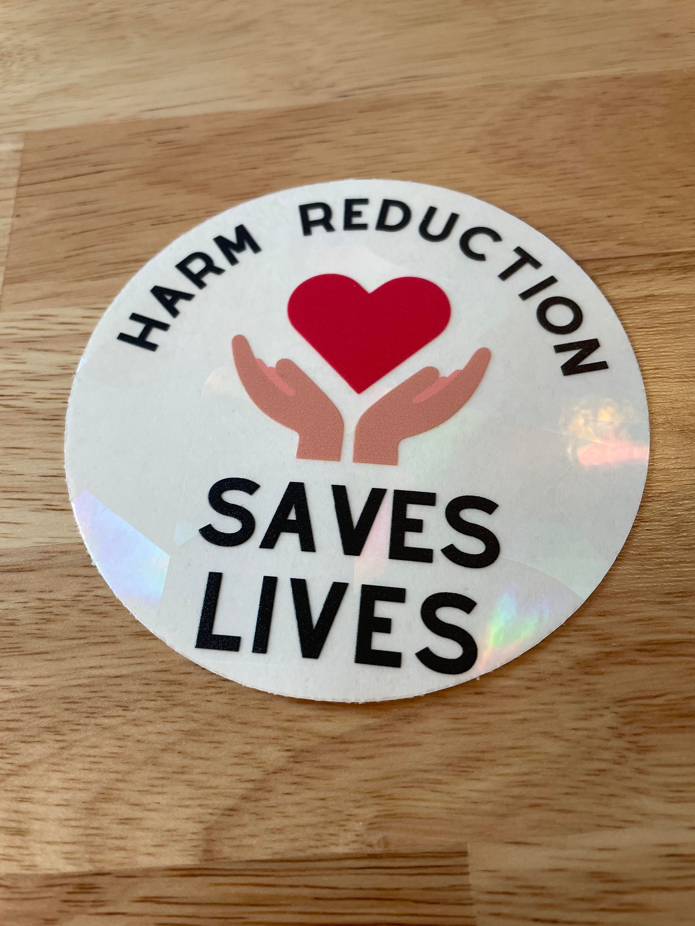Harm Reduction Saves Lives Suncatcher Window Decal - Etsy UK