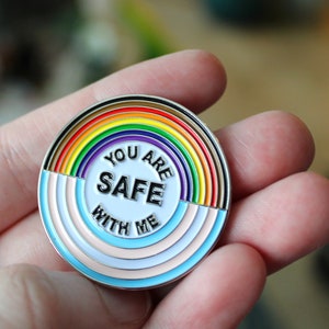 The Original You Are Safe With Me Pin - Etsy