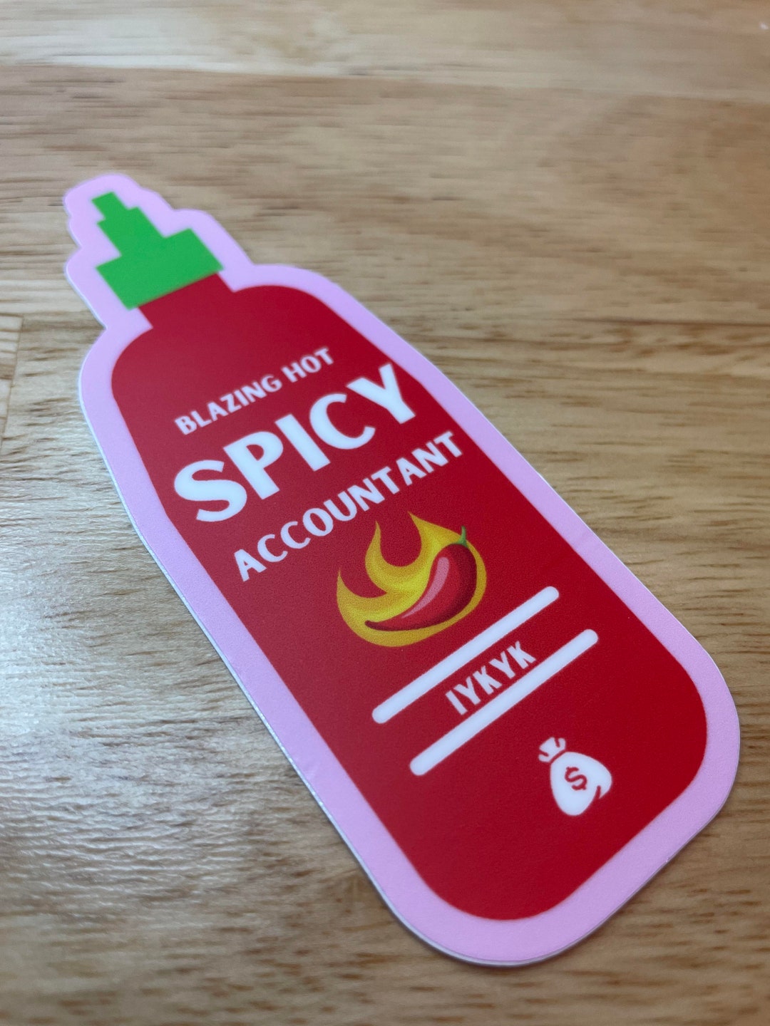 Spicy Accountant Sticker - Etsy