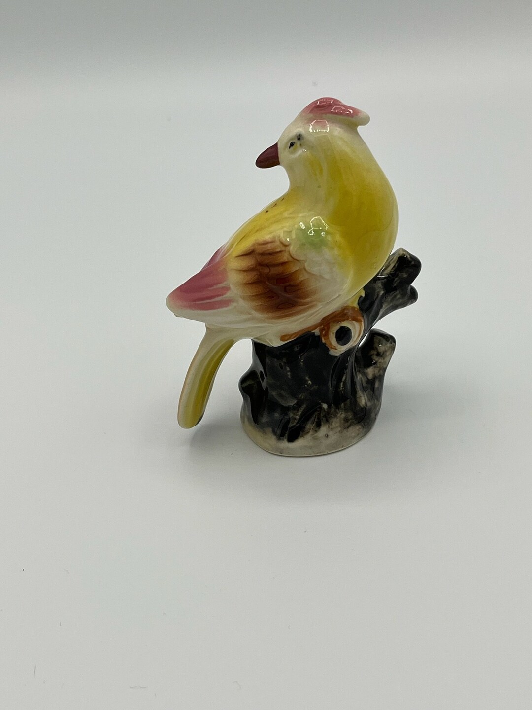 Yellow Ceramic/porcelain Bird Figurine - Etsy