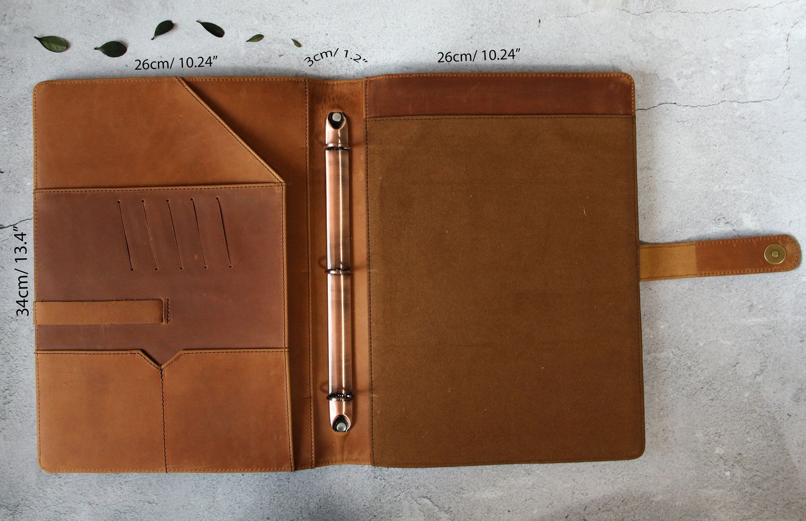 Vintage Custom 3-ring Binder Retro-look Leather Padfolio/ | Etsy