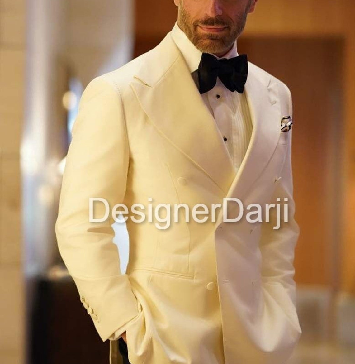 Designerdarji Ivory Coat With Black Pant Indian Designer Mens Wedding ...