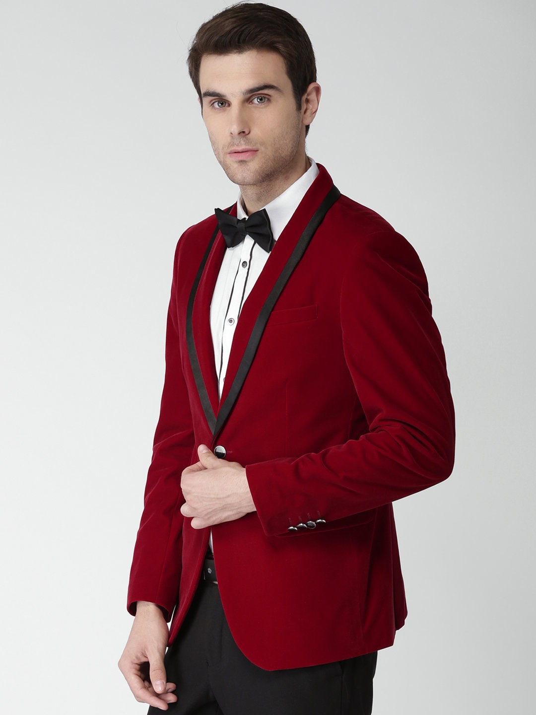 Designerdarji Inndian Designer Royal Red Coat Pant Mens Ethnic Wedding ...