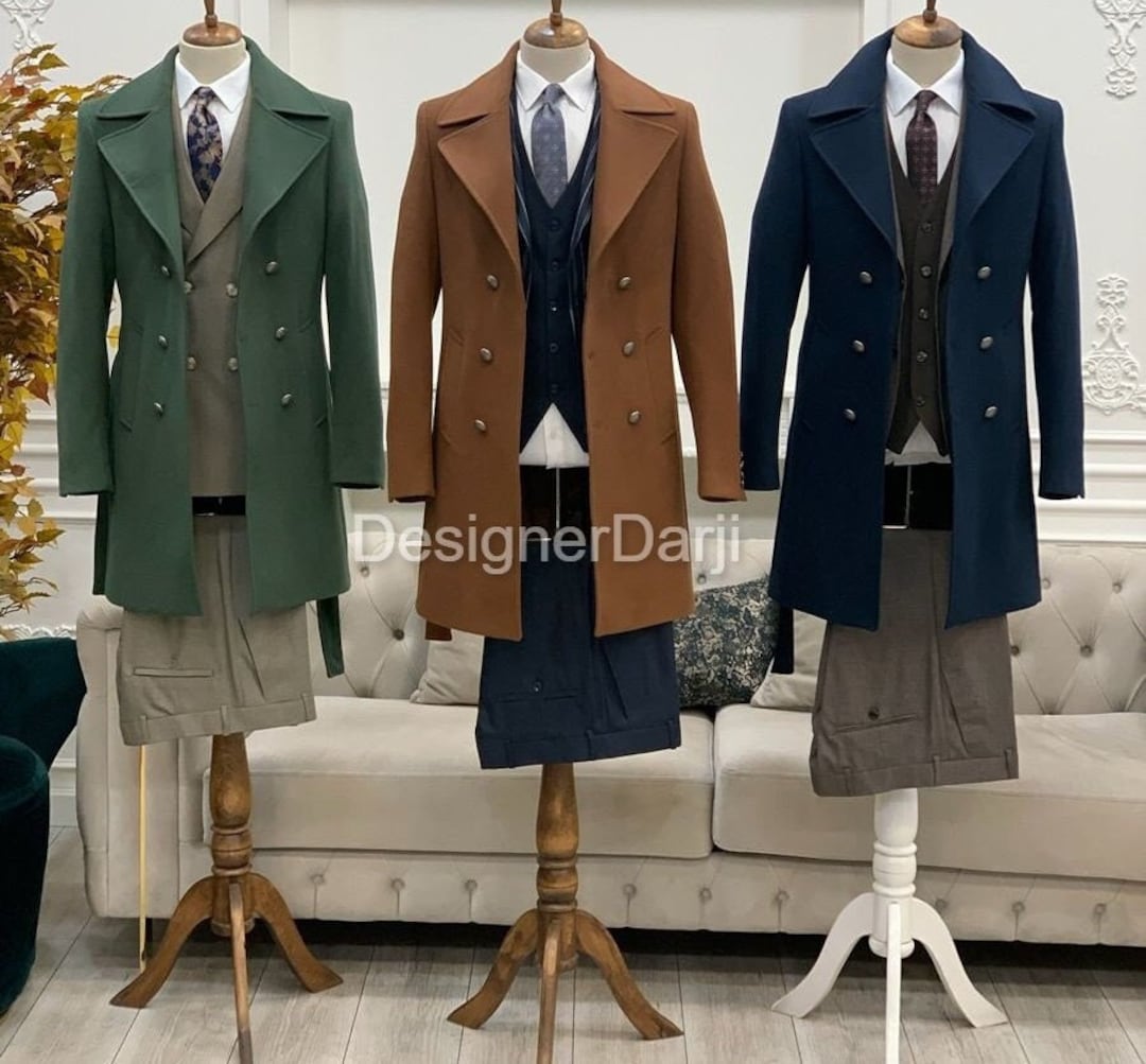 Designerdarji Indian Designer 3pc Set Winter Wear Long Men Coat Pant ...