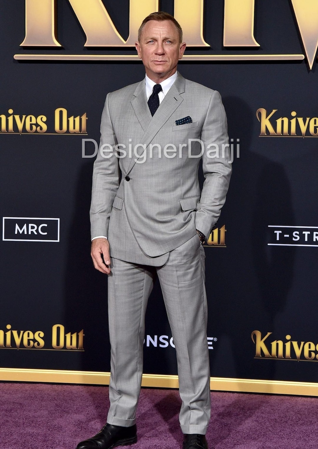 Designerdarji Grey One Button Desiger Coat Pant for Formal Wear Wedding ...