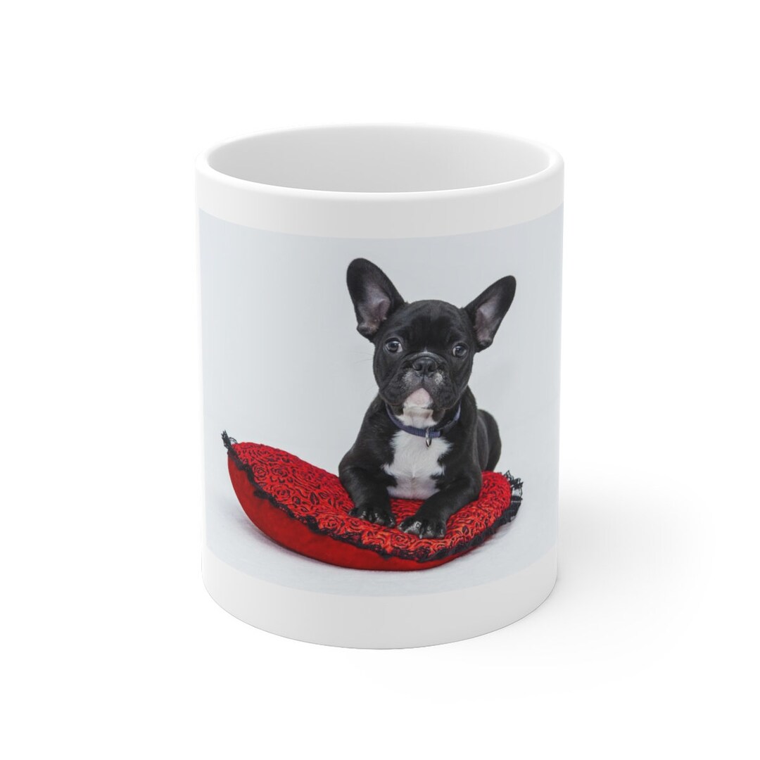 Taza de perro de toro francés, regalo de bulldog, amantes de los perros ...