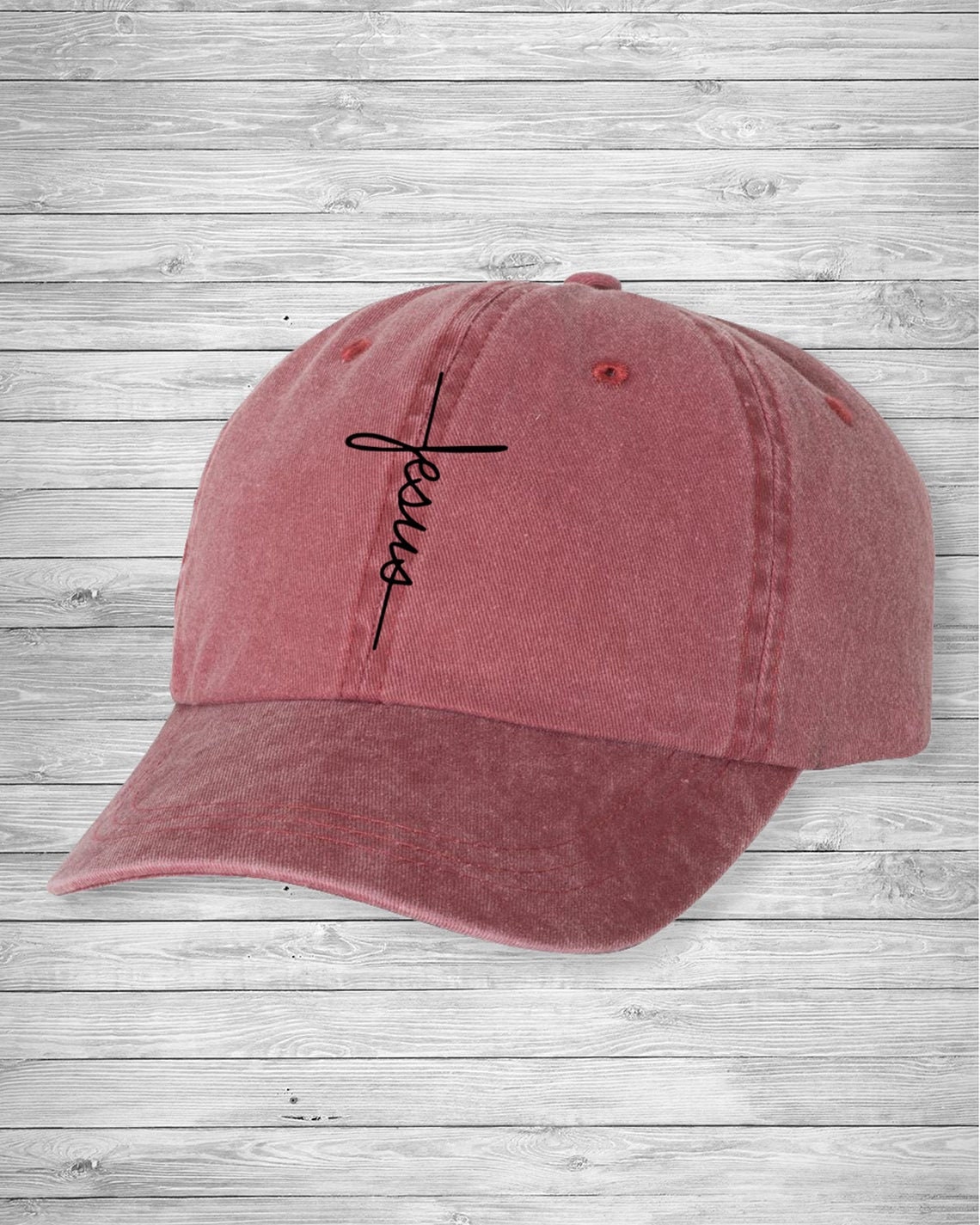 Jesus Cursive Hat Christian Hatpigment Dyed Hat Birthday - Etsy