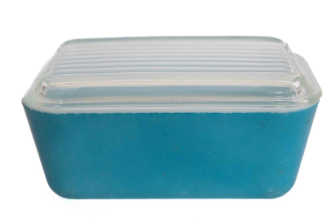 Vintage Pyrex Refrigerator Storage Dishes 0502 Blue - Etsy