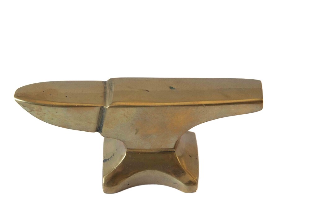 Vintage Brass Anvil Paperweight or Tool for Jewelry Making Mini Anvil ...