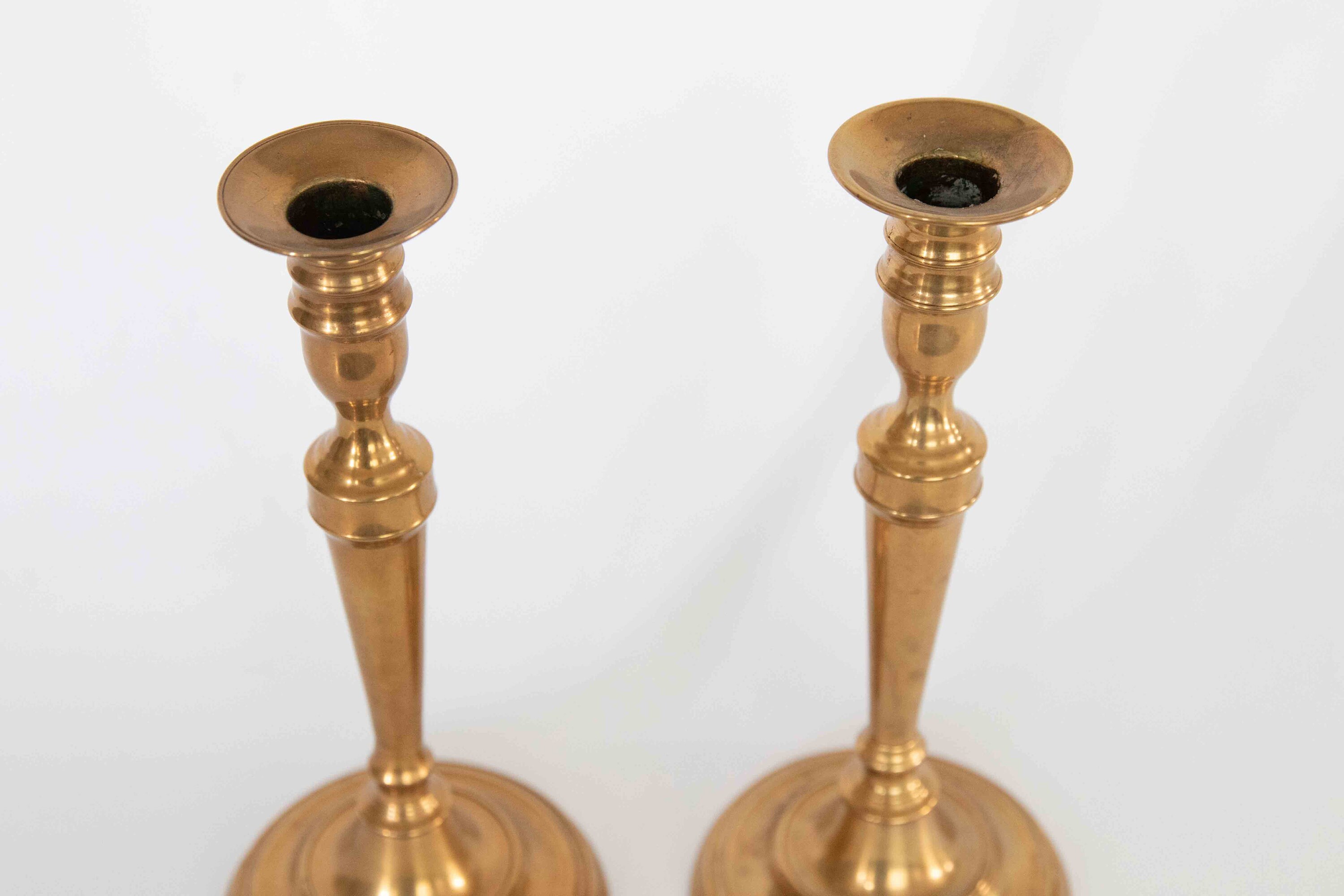 Rare Pair of 18th Century George II, Bell Metal Candlesticks, England ...