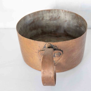 Antique/vintage Copper Pot, Very Heavy With Copper Handle, Rustic ...