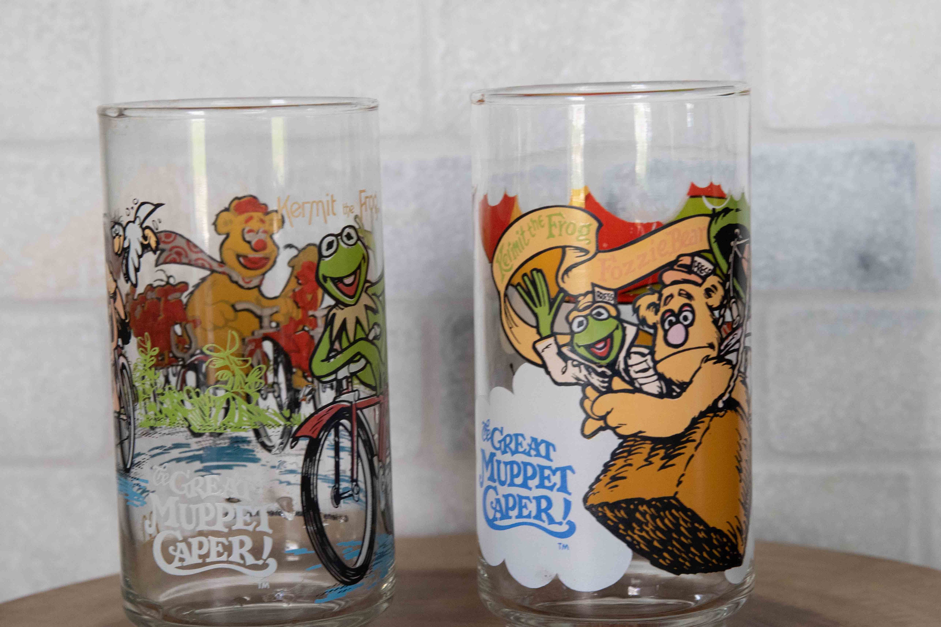 The Great Muppet Caper Mcdonalds Drinking Glasses Henson and Esso. 1981 ...