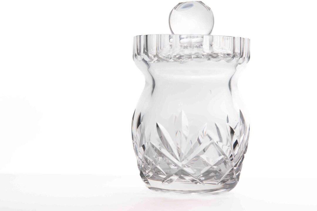 Vintage Crystal Jam or Condiment Jar With Lid - Etsy