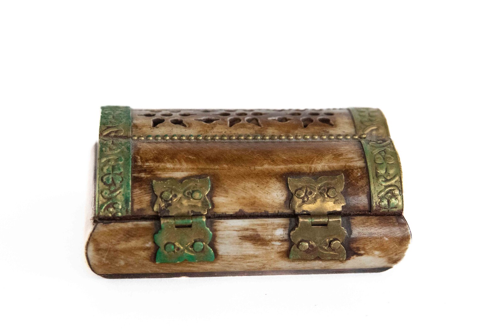 Camel Bone Trinket Box With Brass Made in India Sudha - Etsy