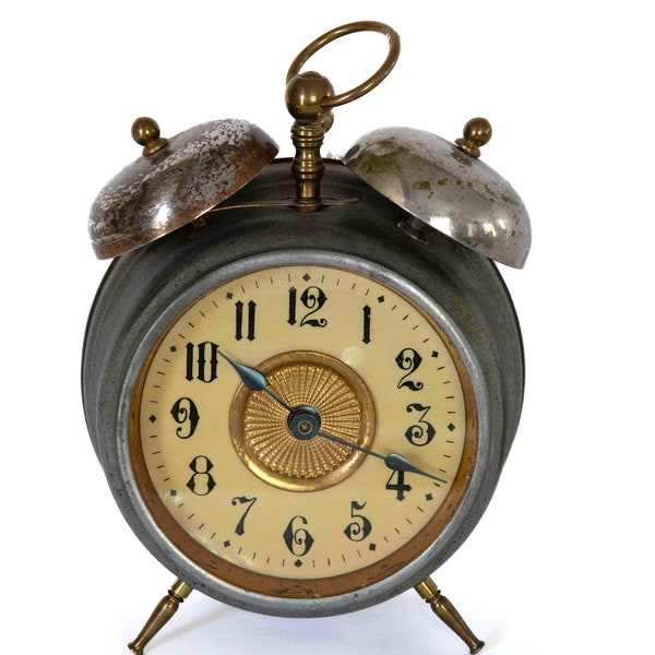 German Antique Alarm Clock - Etsy