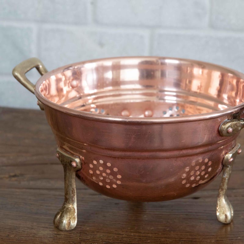 Copper Colander - Etsy