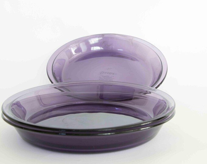 Vintage Purple Pyrex Pie Plates 9" #209 Flat Rim (3 Total) Each Selling ...