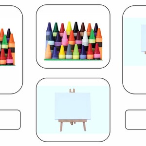 Art Supplies Montessori 3-part Language Cards - Etsy
