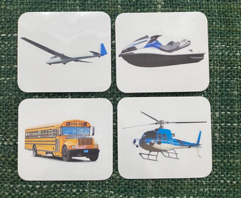 Vehicles 3-part Montessori Language Cards PDF - Etsy