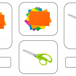 Art Supplies Montessori 3-part Language Cards - Etsy