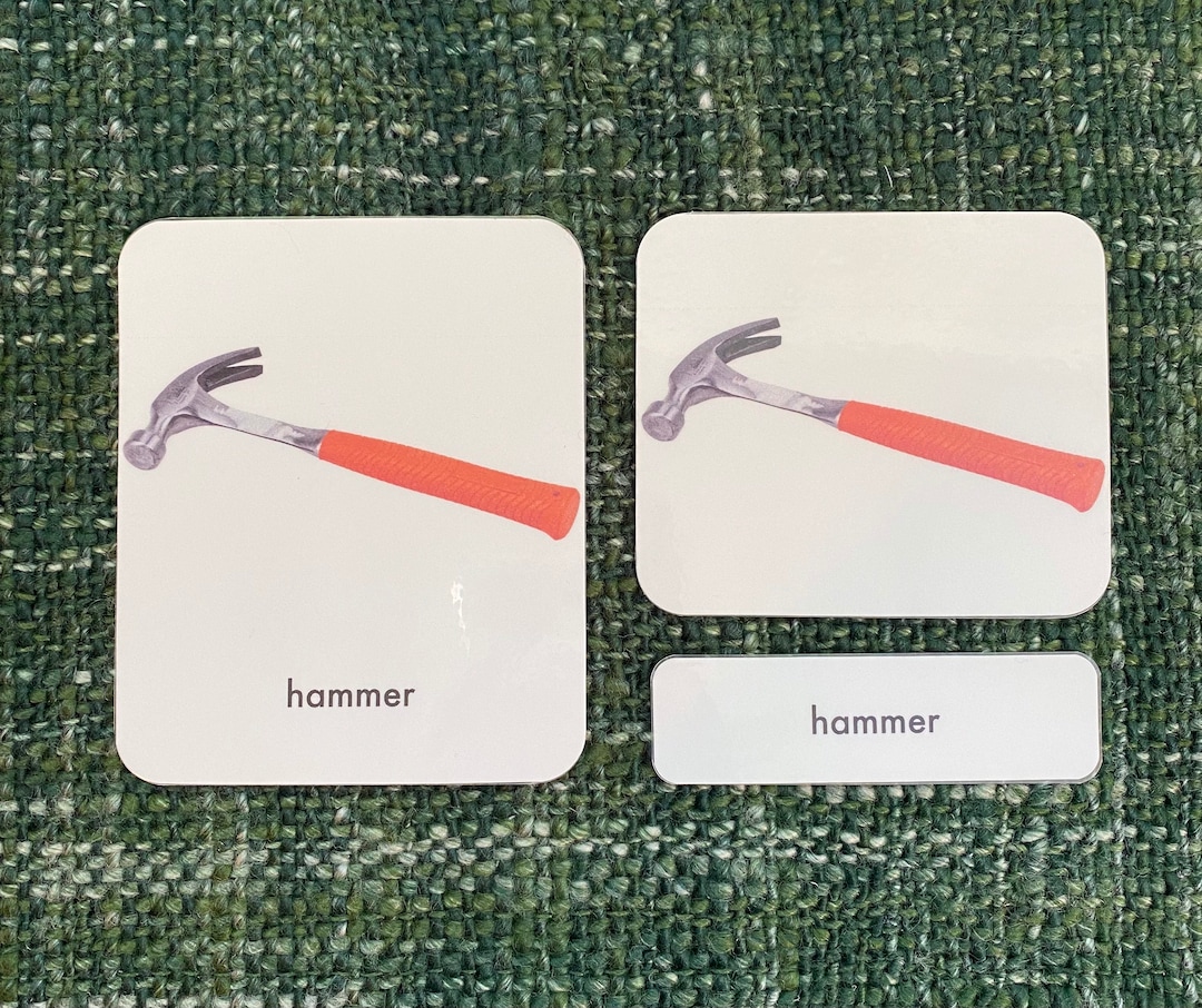 Tools 3-part Montessori Language Cards PDF - Etsy