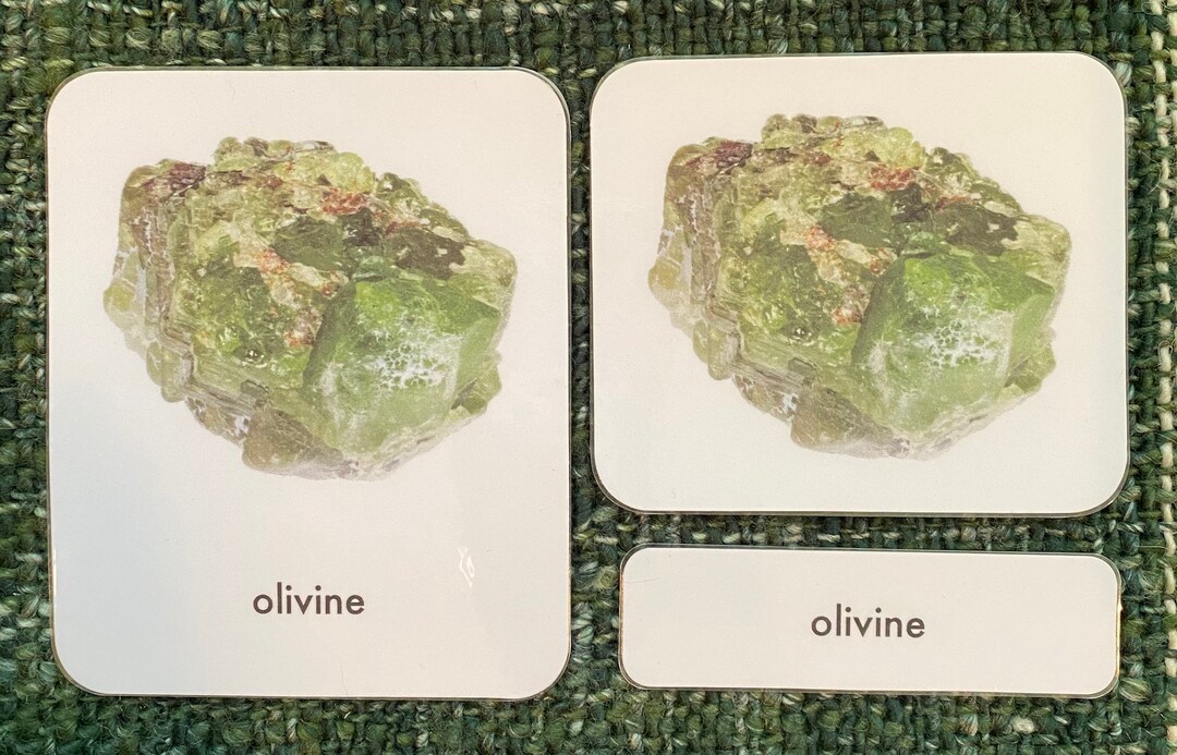 Mineral 3-part Montessori Language Cards PDF - Etsy