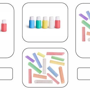 Art Supplies Montessori 3-part Language Cards - Etsy