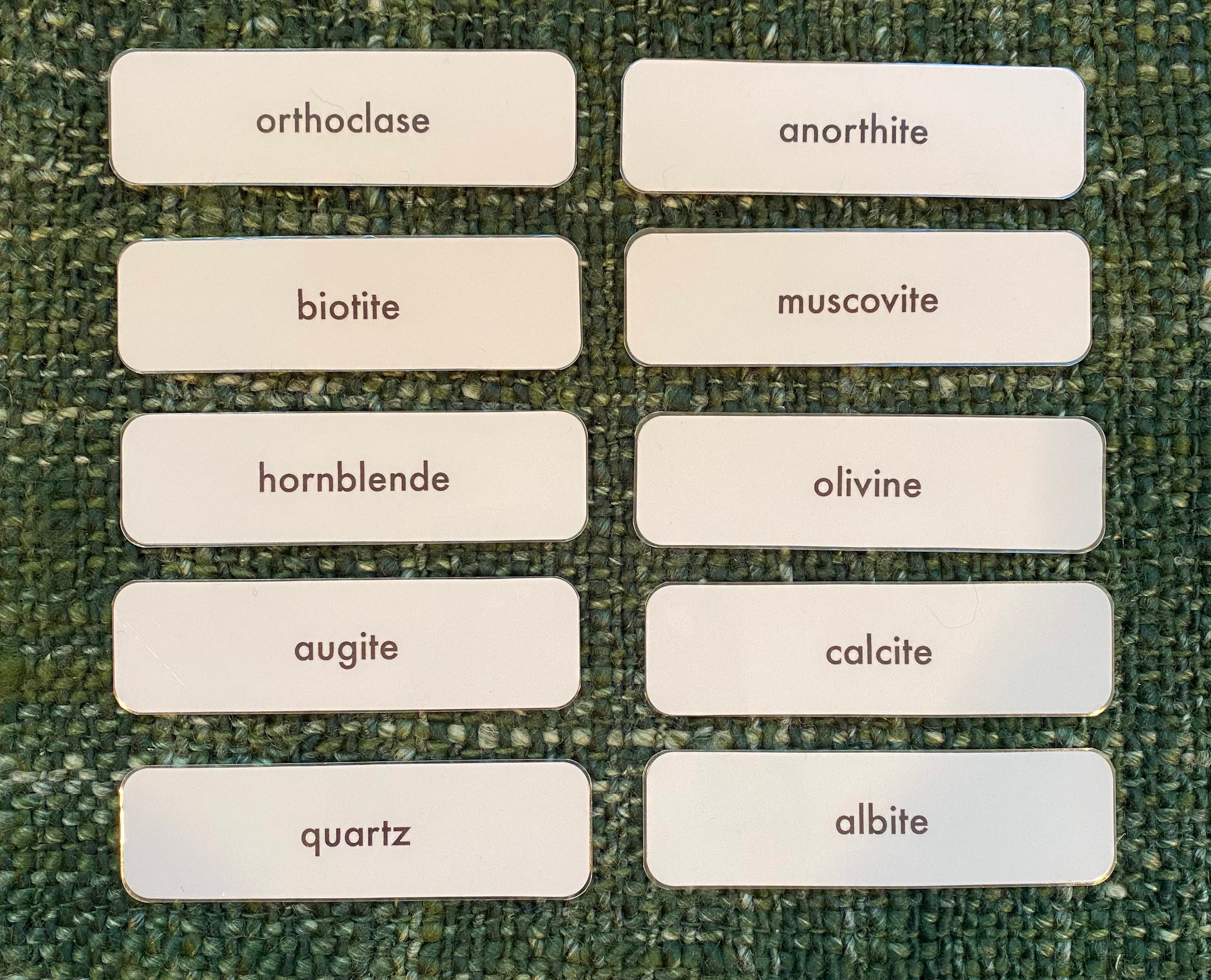 Mineral 3-part Montessori Language Cards PDF - Etsy