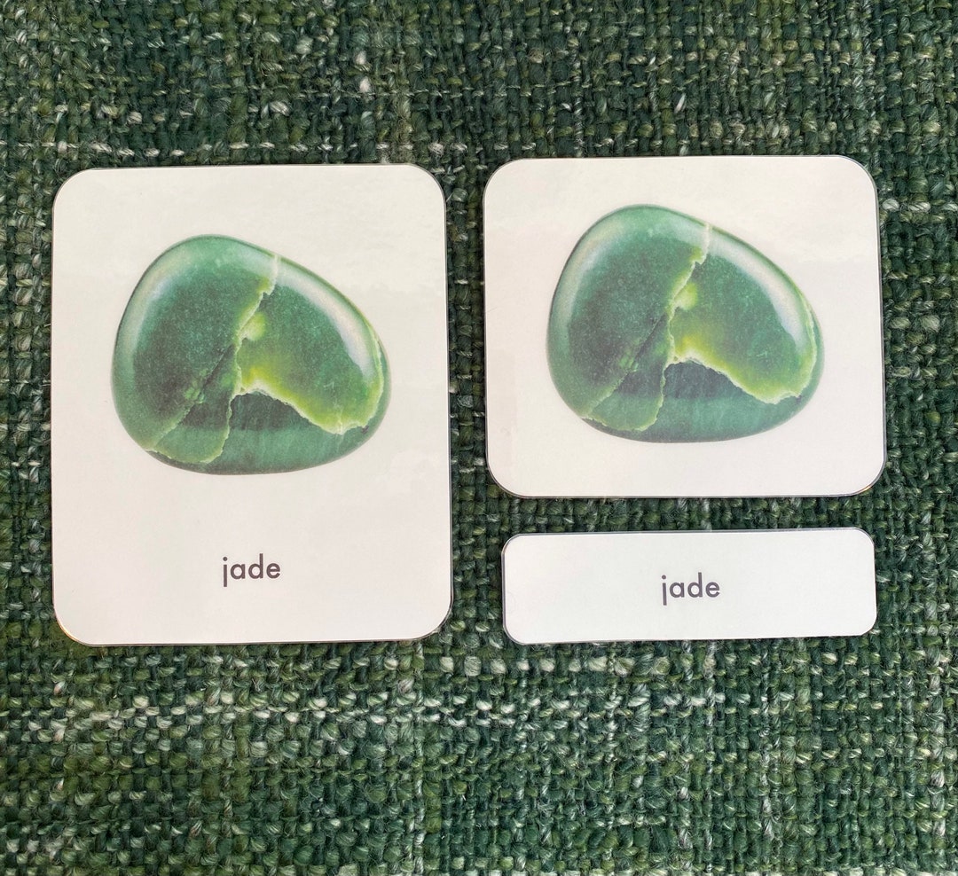 Gemstones 3-part Montessori Language Cards PDF - Etsy
