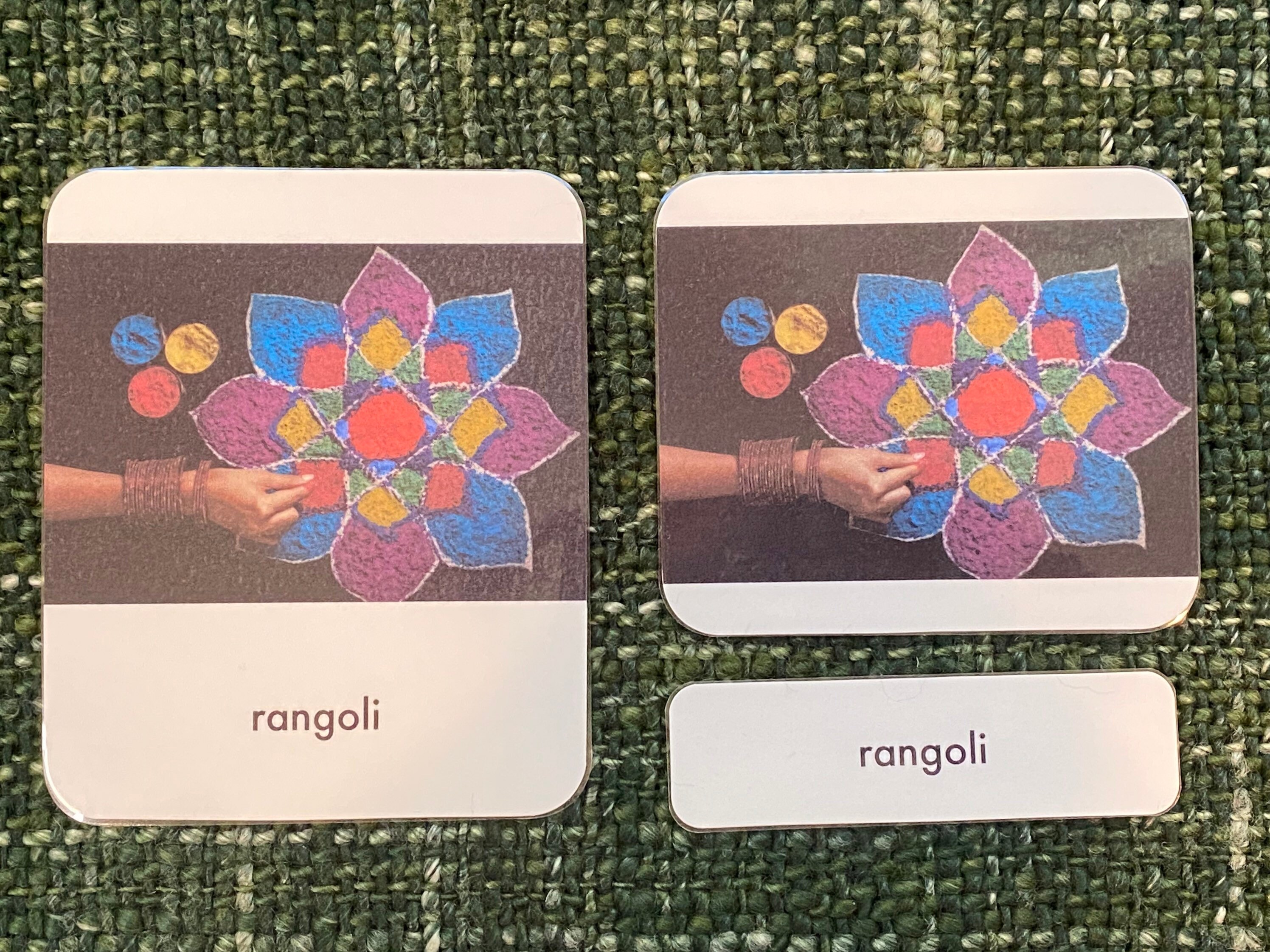 Diwali 3-part Montessori Language Cards PDF - Etsy